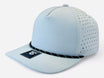 5 Panel Hydro Cap: White - Black/White Rope Snapback – Lonestar Cap Co